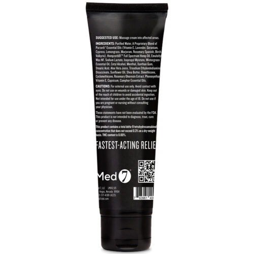 900 mg Med 7 Recover Cream - Med 7 CBD